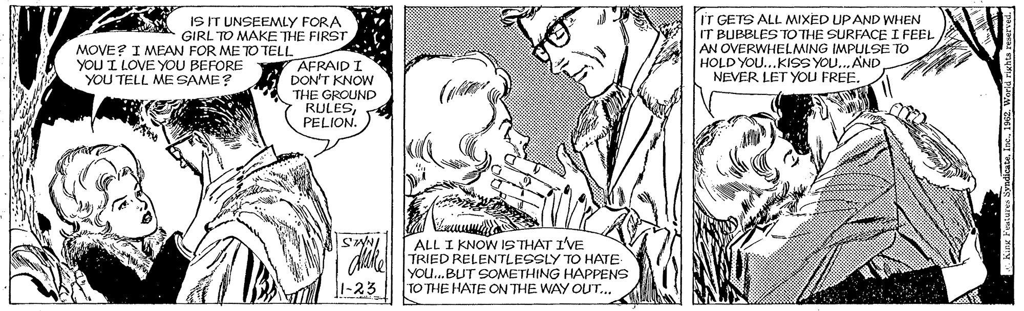 Heart Of Juliet Jones Comic Strip 1962-01-23 | Comics Kingdom