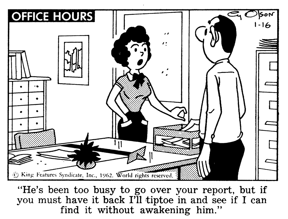 Office Hours Comic Strip 1962-01-16 | Comics Kingdom