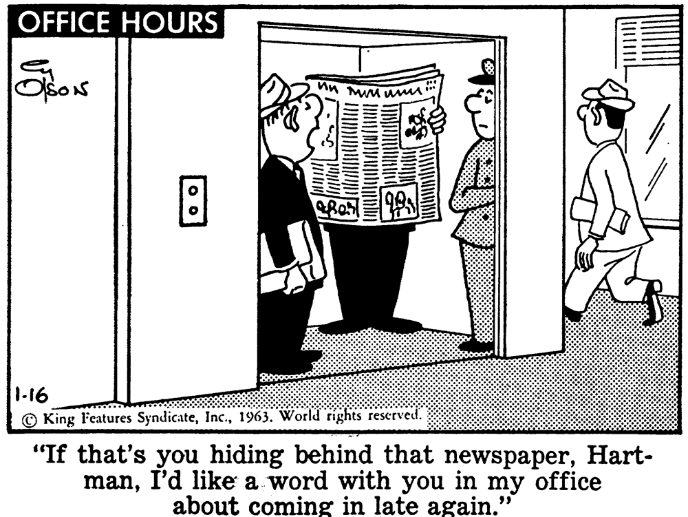 Office Hours Comic Strip 1963-01-16 | Comics Kingdom