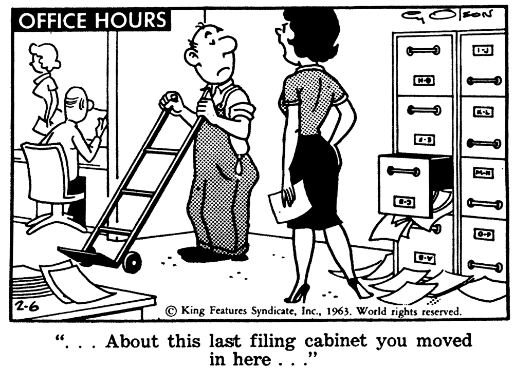 Office Hours Comic Strip 1963-02-06 | Comics Kingdom