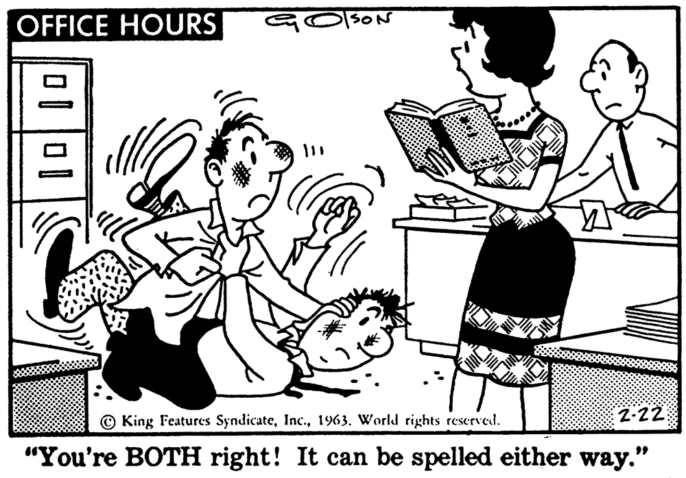 Office Hours Comic Strip 1963-02-22 | Comics Kingdom