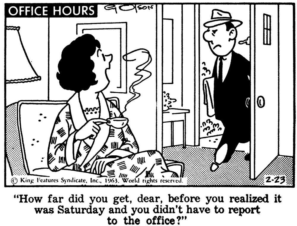Office Hours Comic Strip 1963-02-23 | Comics Kingdom