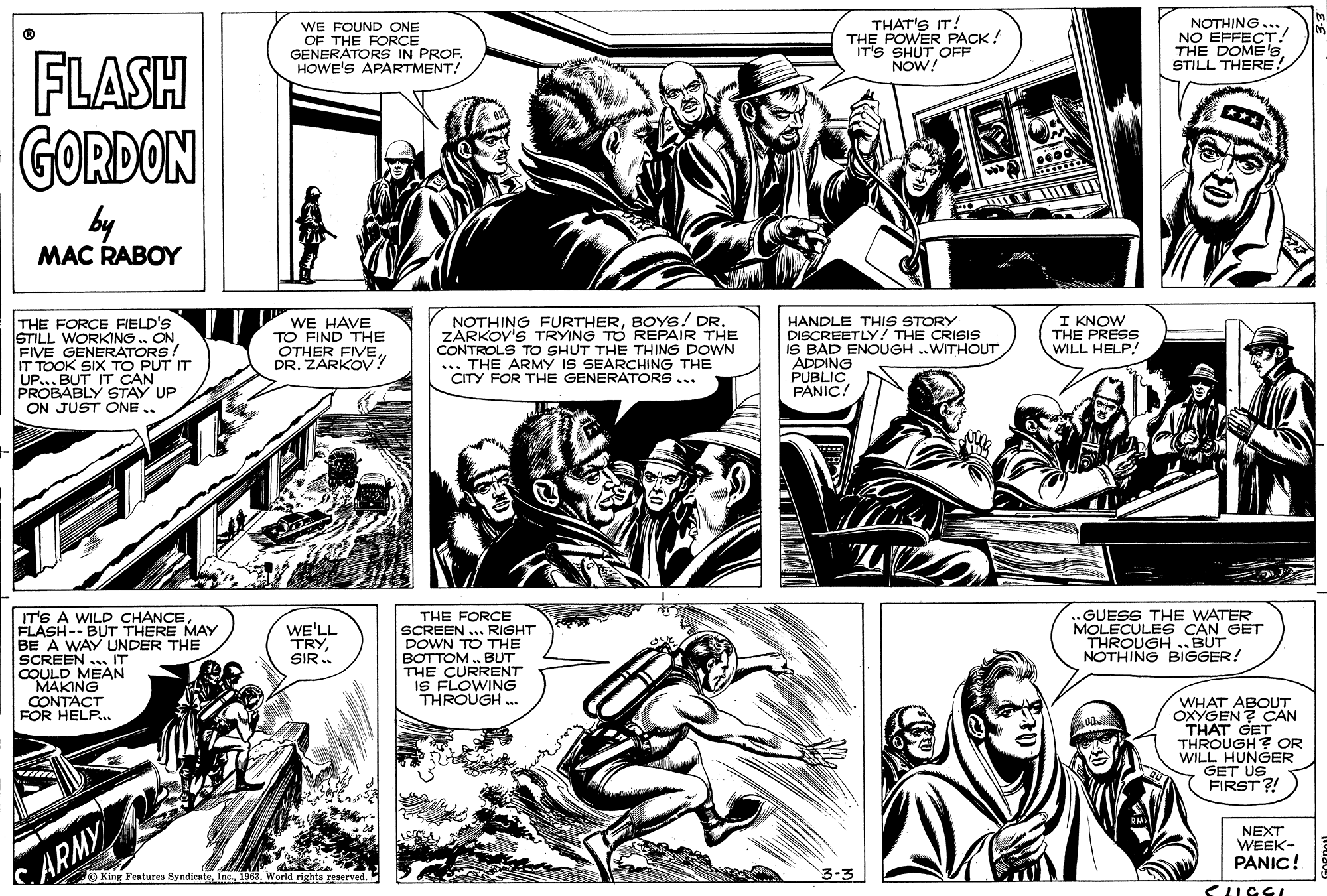 Flash Gordon Vintage Sundays Comic Strip 1963-03-03 | Comics Kingdom
