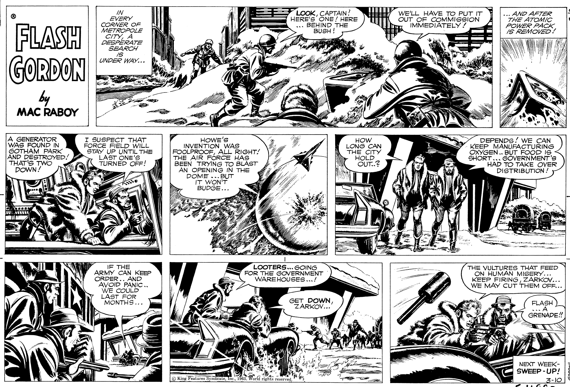 Flash Gordon Vintage Sundays Comic Strip 1963-03-10 | Comics Kingdom