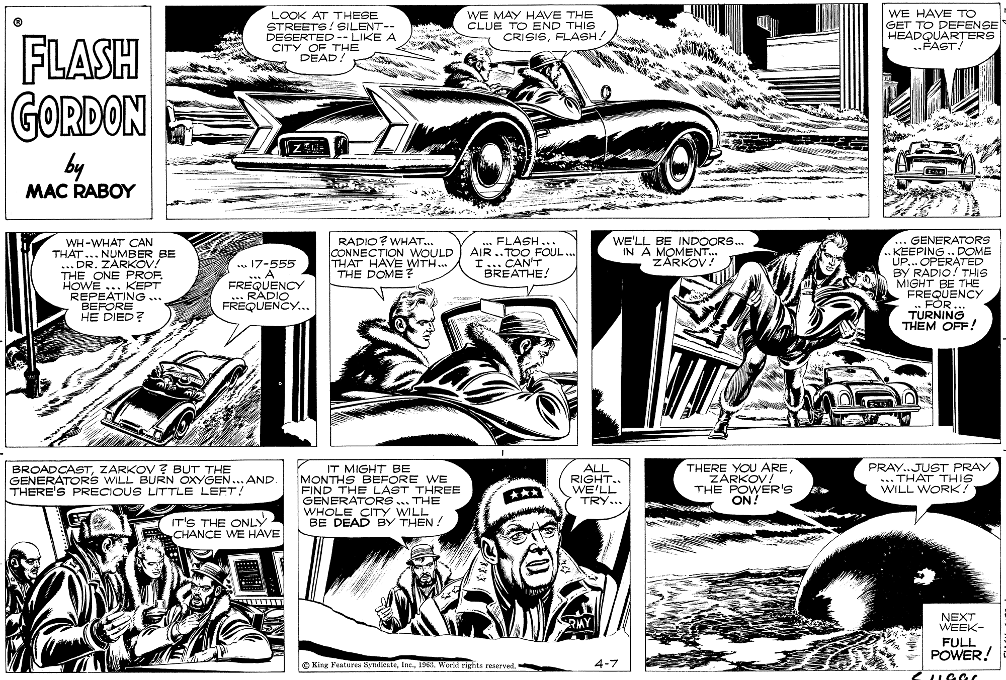 Flash Gordon Comic Strip 1963-04-07 | Comics Kingdom