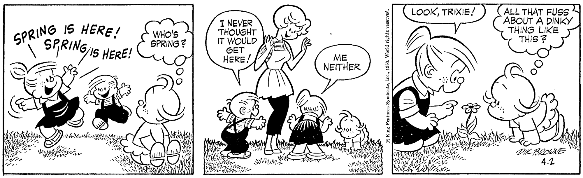 Hi and Lois Comic Strip 1963-04-02 | Comics Kingdom