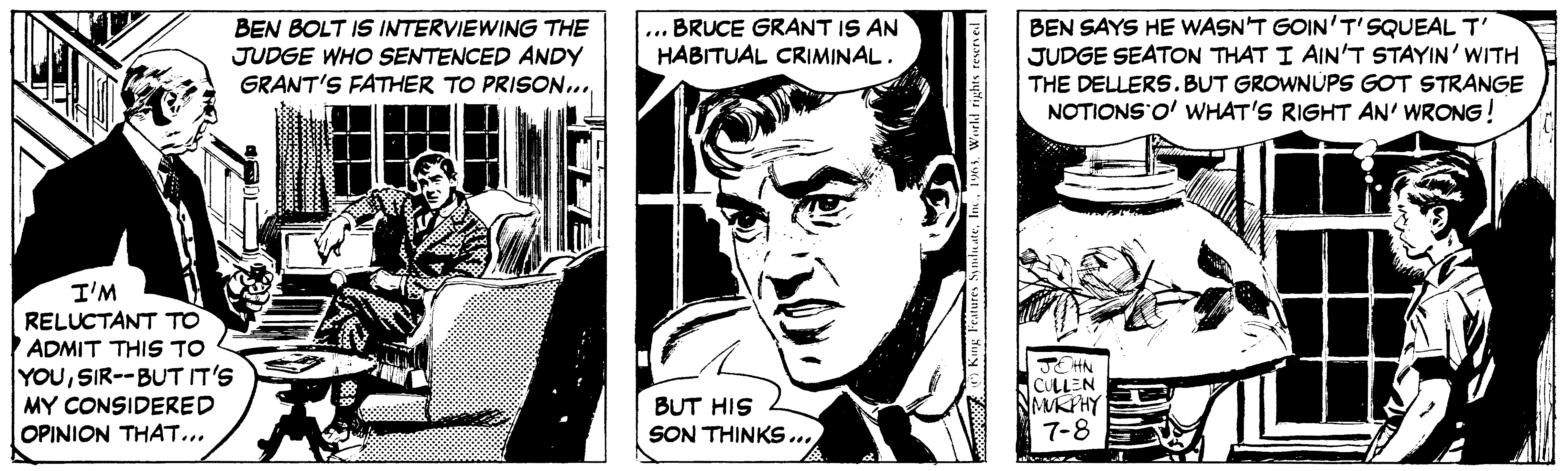 Big Ben Bolt Comic Strip 1963-07-08 | Comics Kingdom