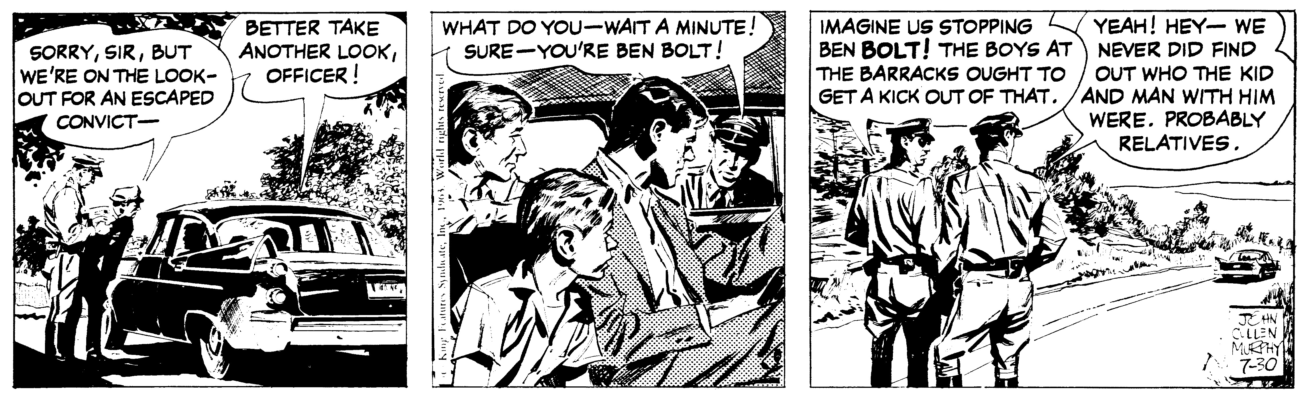 Big Ben Bolt Comic Strip 1963-07-30 | Comics Kingdom