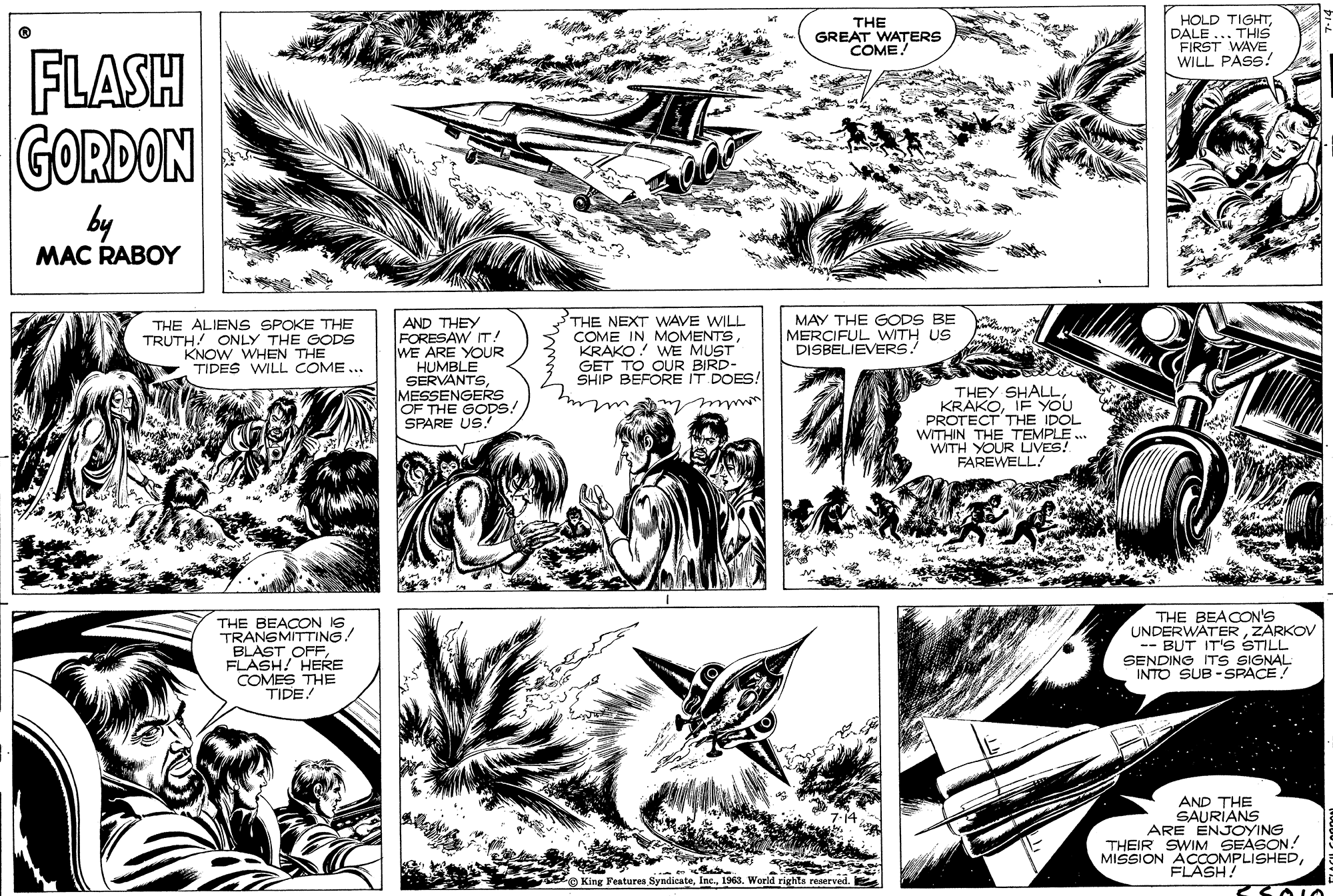 Flash Gordon Comic Strip 1963-07-14 | Comics Kingdom