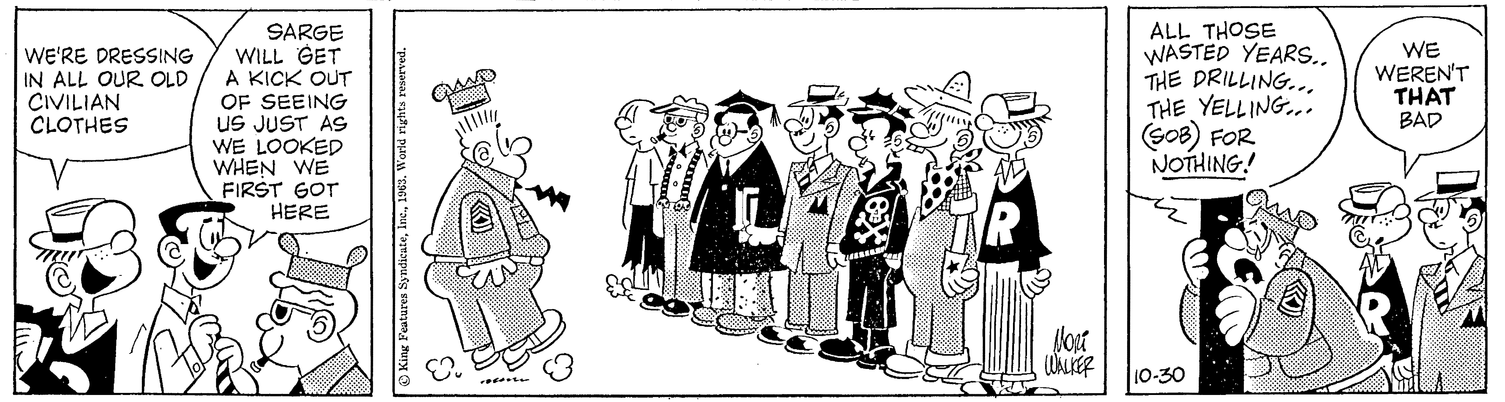 Beetle Bailey Vintage Comic Strip 1963-10-30 | Comics Kingdom