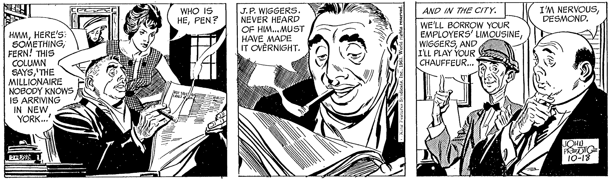 Rip Kirby Comic Strip 1963-10-18 | Comics Kingdom