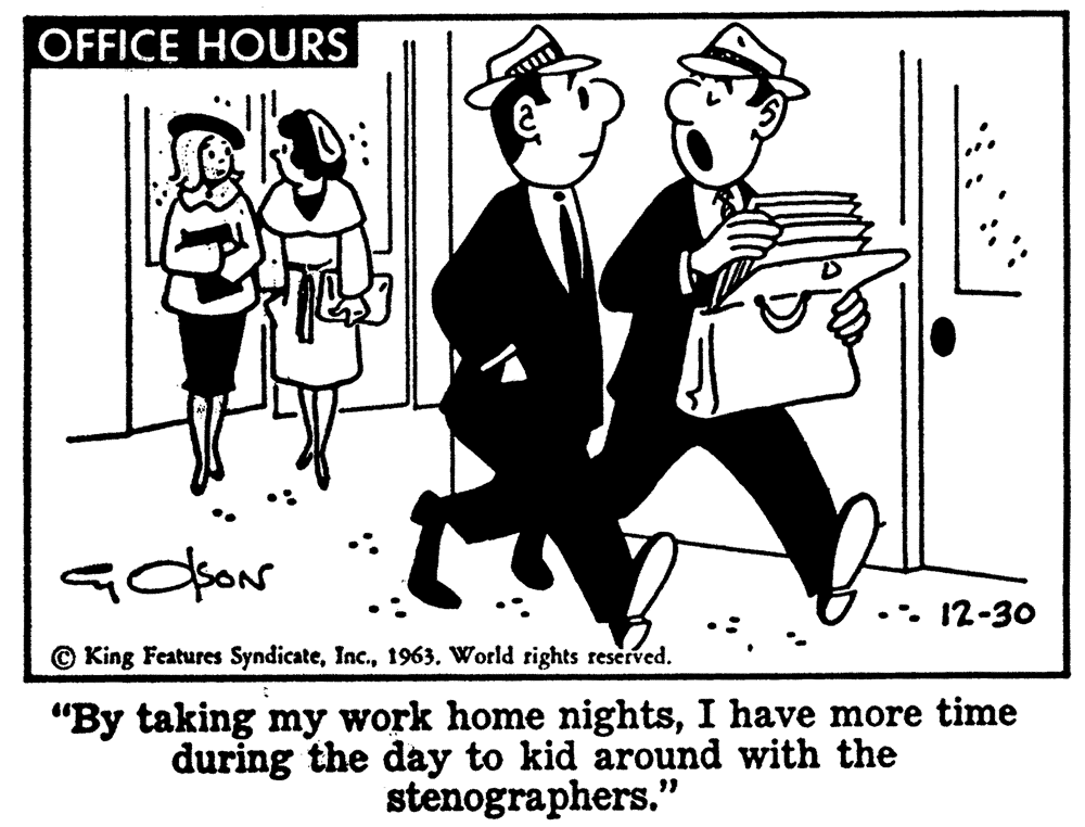 Office Hours Comic Strip 1963-12-30 | Comics Kingdom