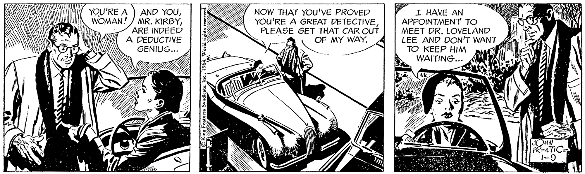Rip Kirby Comic Strip 1964-01-09 | Comics Kingdom