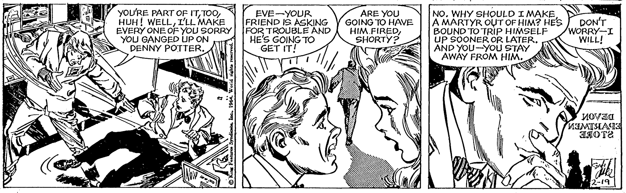 Heart Of Juliet Jones Comic Strip 1964-02-19 | Comics Kingdom