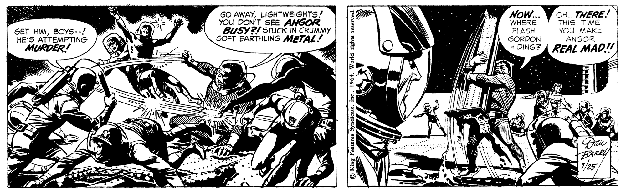 Flash Gordon Comic Strip 1964-07-25 | Comics Kingdom