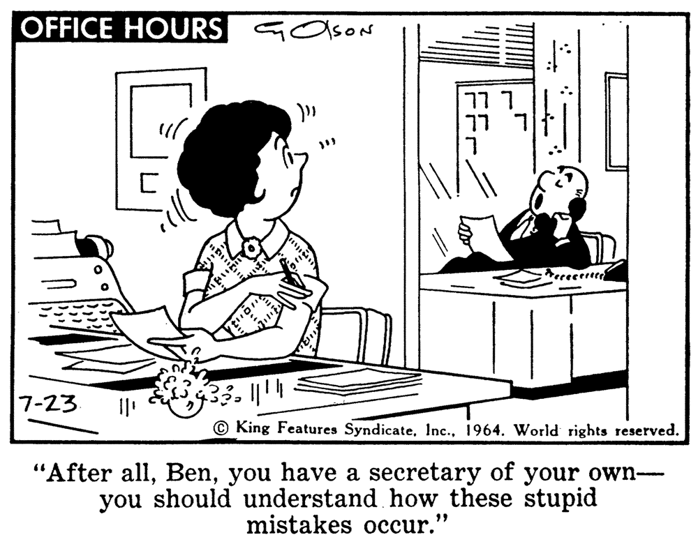 Office Hours Comic Strip 1964-07-23 | Comics Kingdom