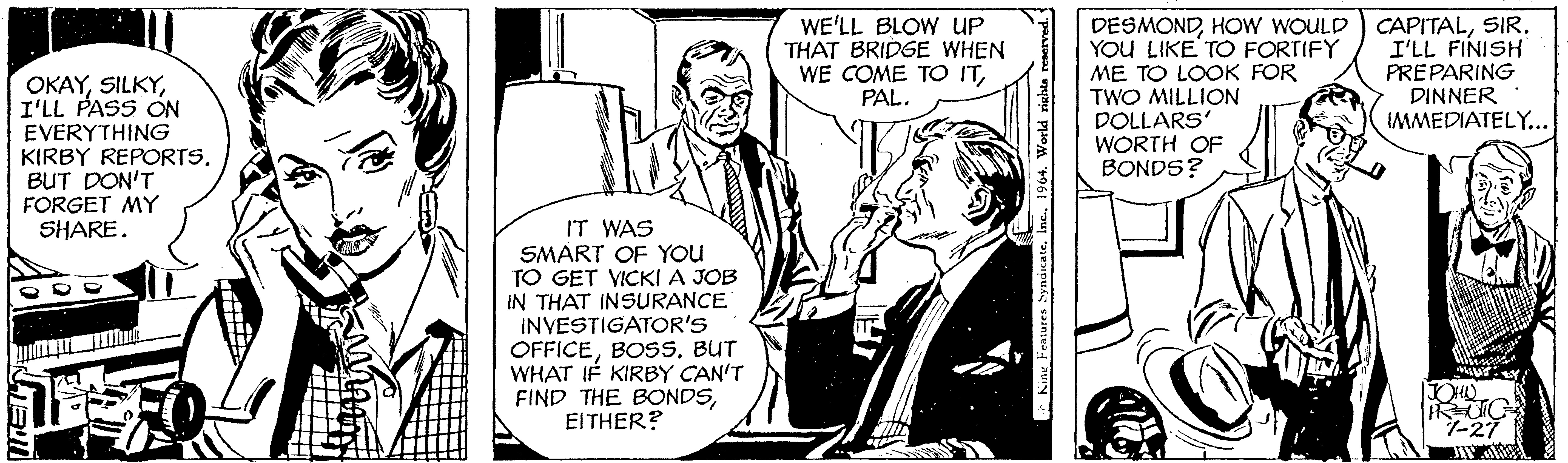 Rip Kirby Comic Strip 1964-07-27 | Comics Kingdom