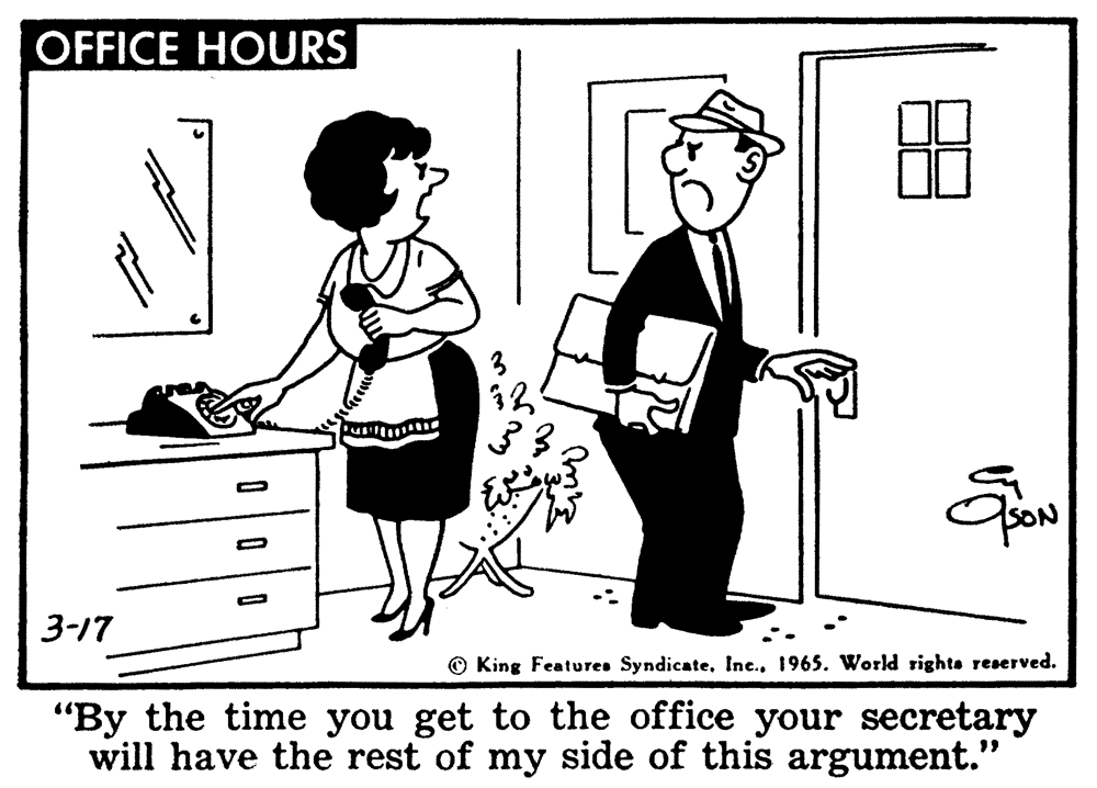 Office Hours Comic Strip 1965-03-17 | Comics Kingdom