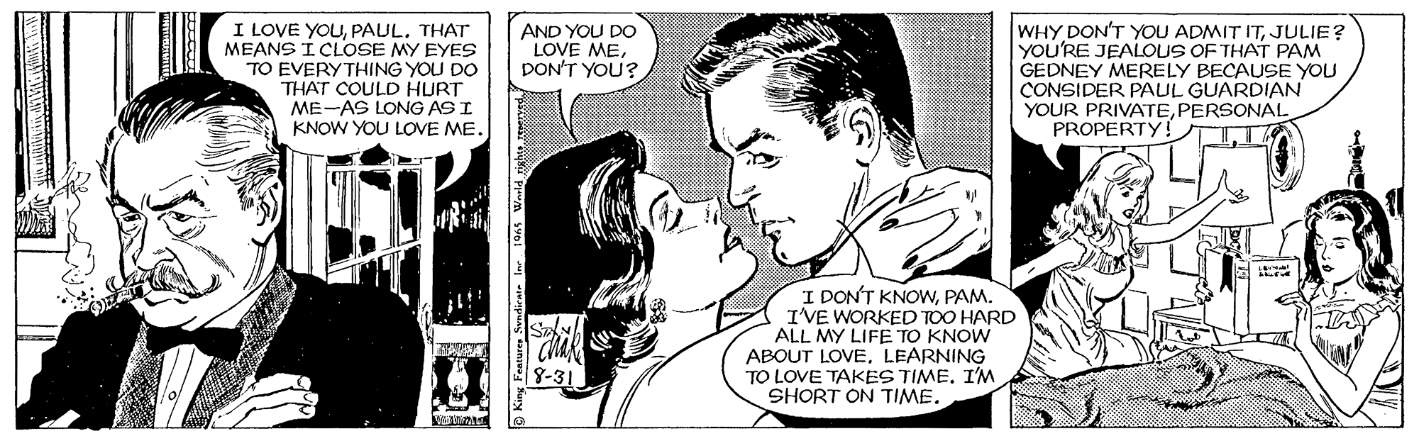 Heart Of Juliet Jones Comic Strip 1965-08-31 | Comics Kingdom