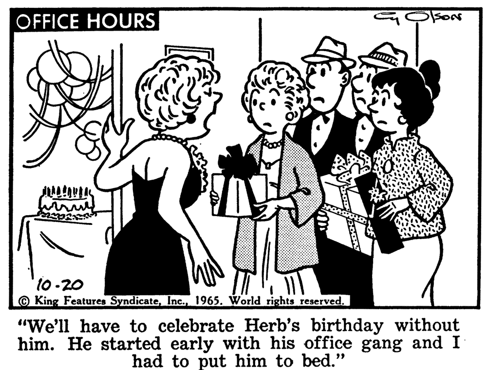 Office Hours Comic Strip 1965-10-20 | Comics Kingdom