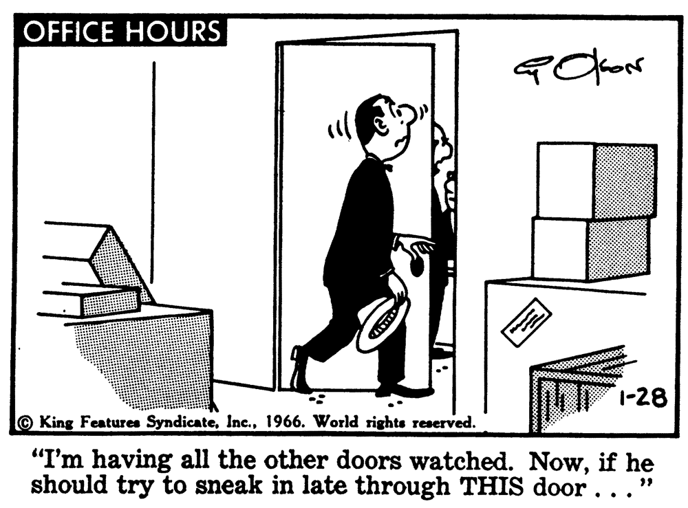 Office Hours Comic Strip 1966-01-28 | Comics Kingdom