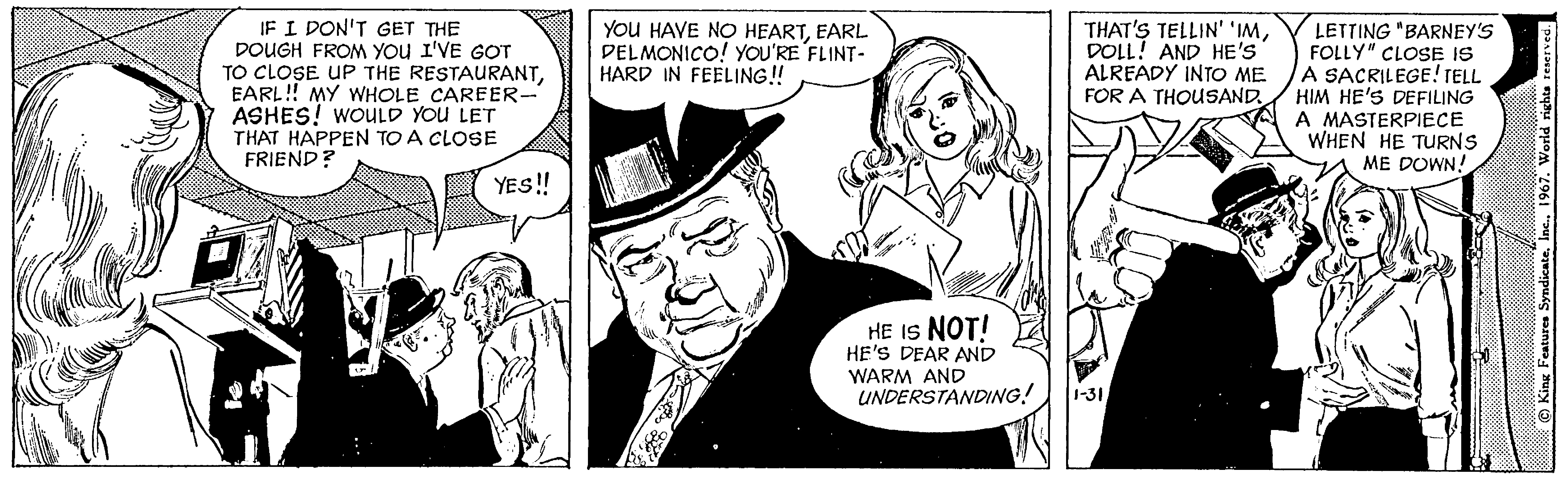 Heart Of Juliet Jones Comic Strip 1967-01-31 | Comics Kingdom
