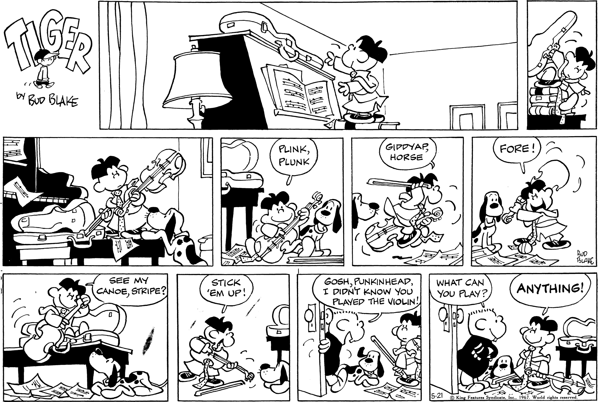 Tiger Vintage Sundays Comic Strip 1967-05-21 | Comics Kingdom