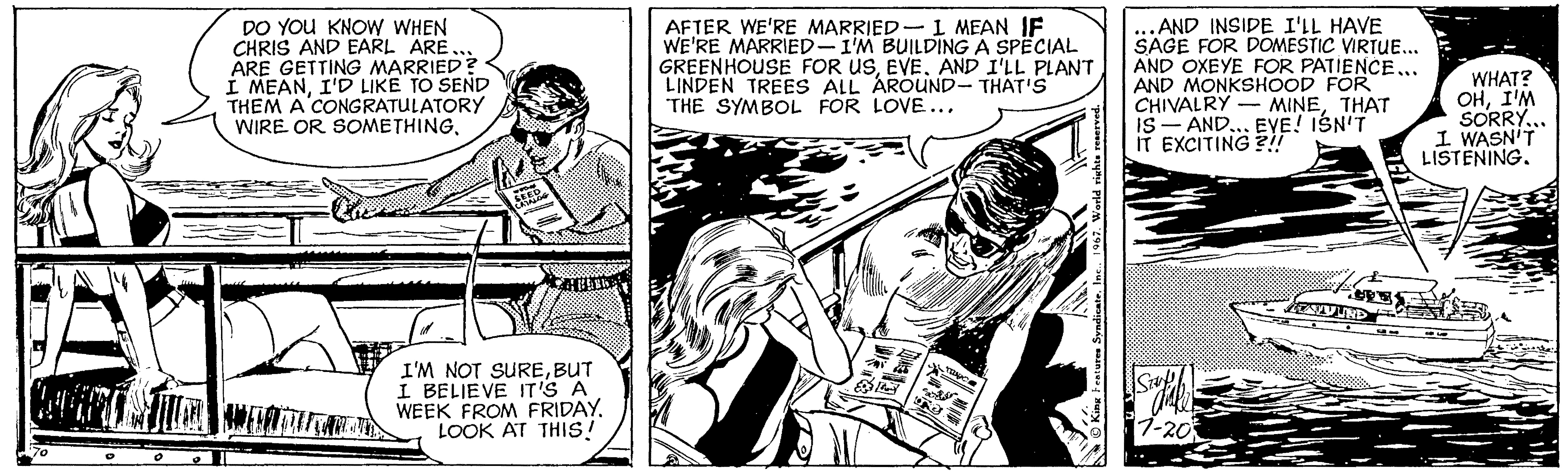 Heart Of Juliet Jones Comic Strip 1967-07-20 | Comics Kingdom