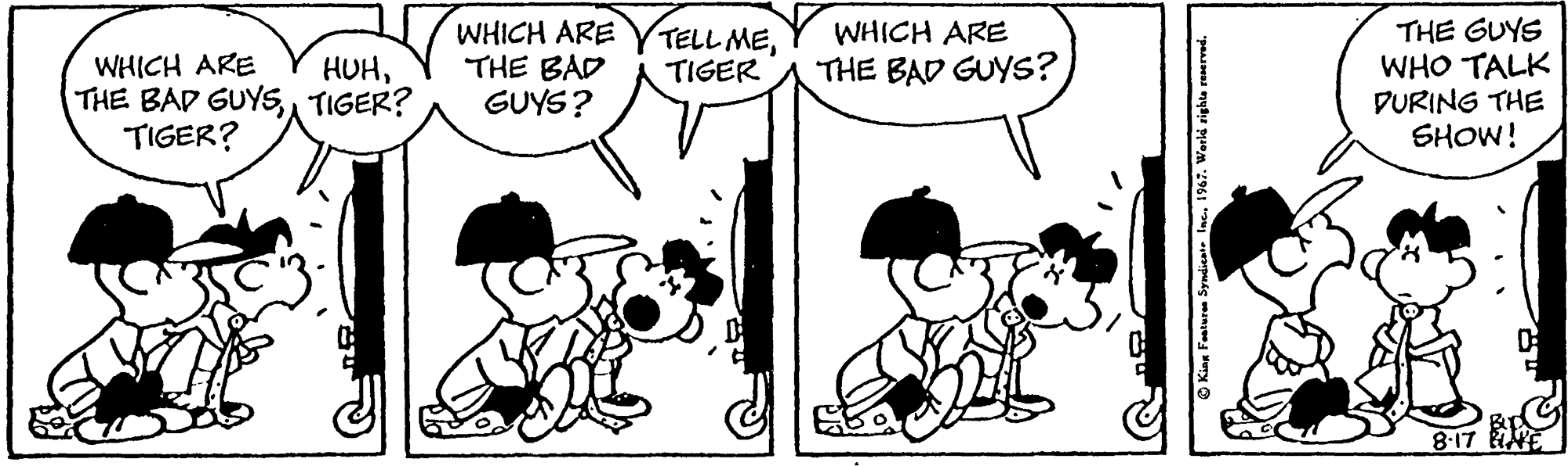 Tiger Comic Strip 1967-08-17 | Comics Kingdom