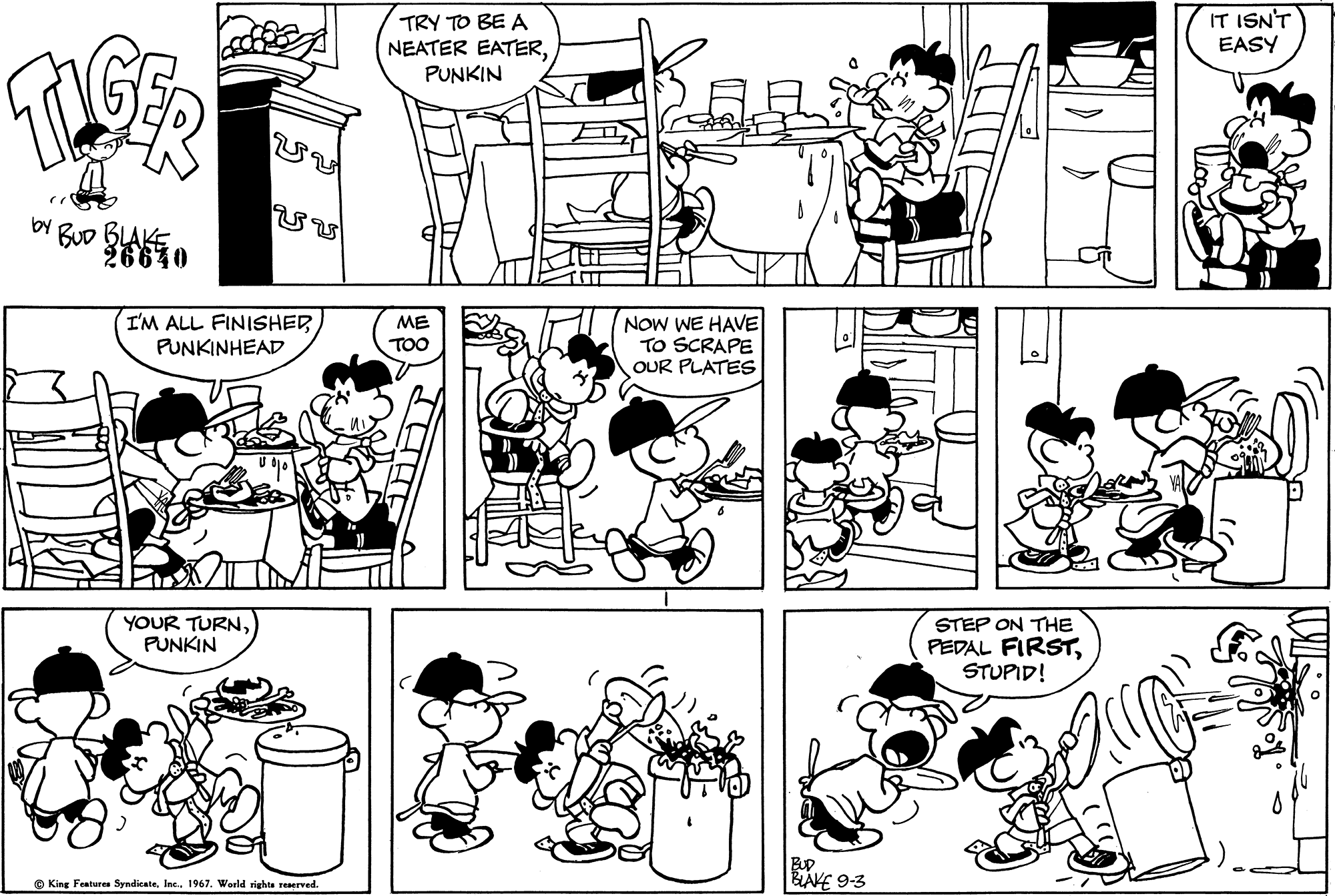 Tiger Comic Strip 1967-09-03 | Comics Kingdom