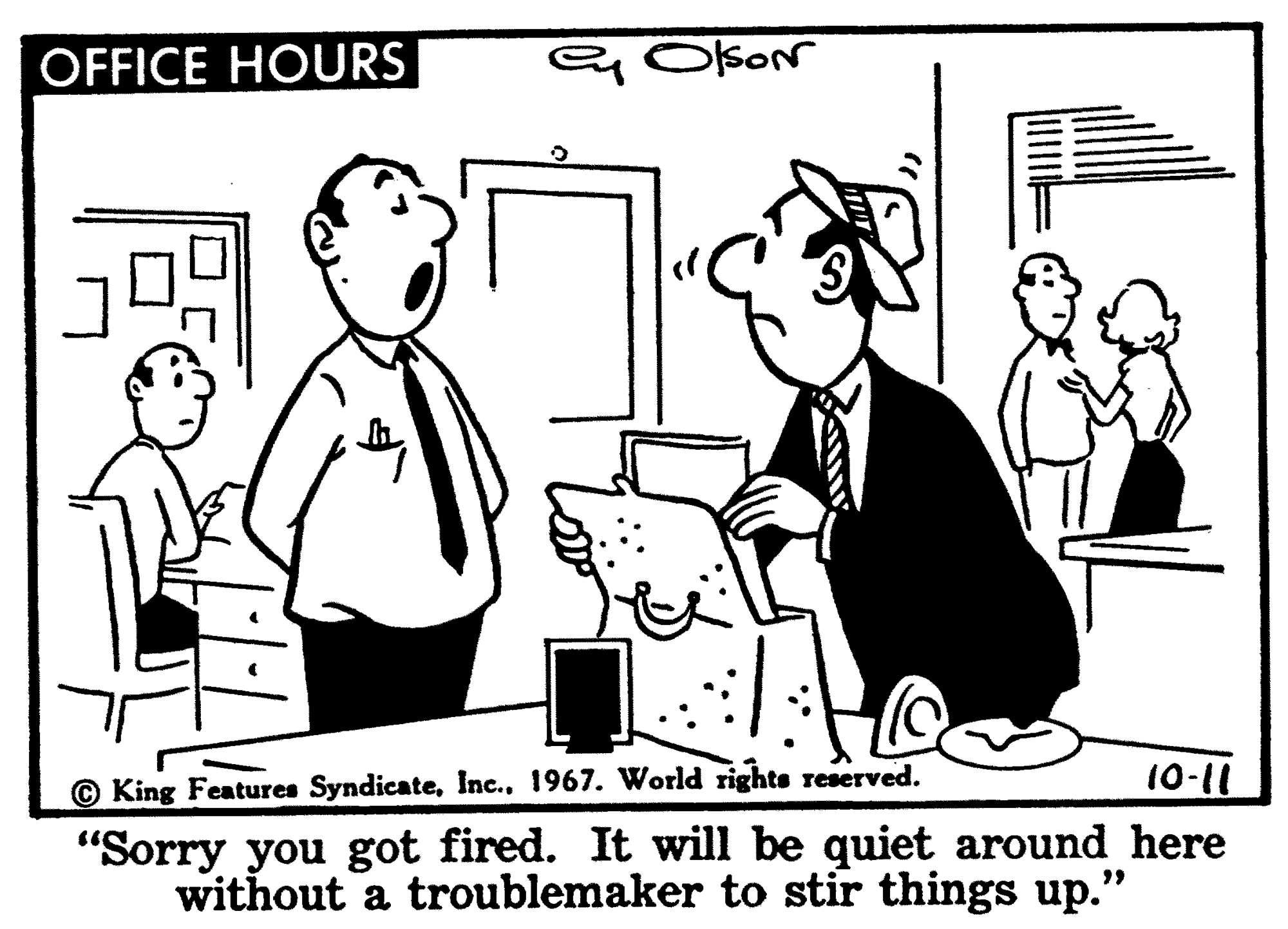 Office Hours Comic Strip 1967-10-11 | Comics Kingdom