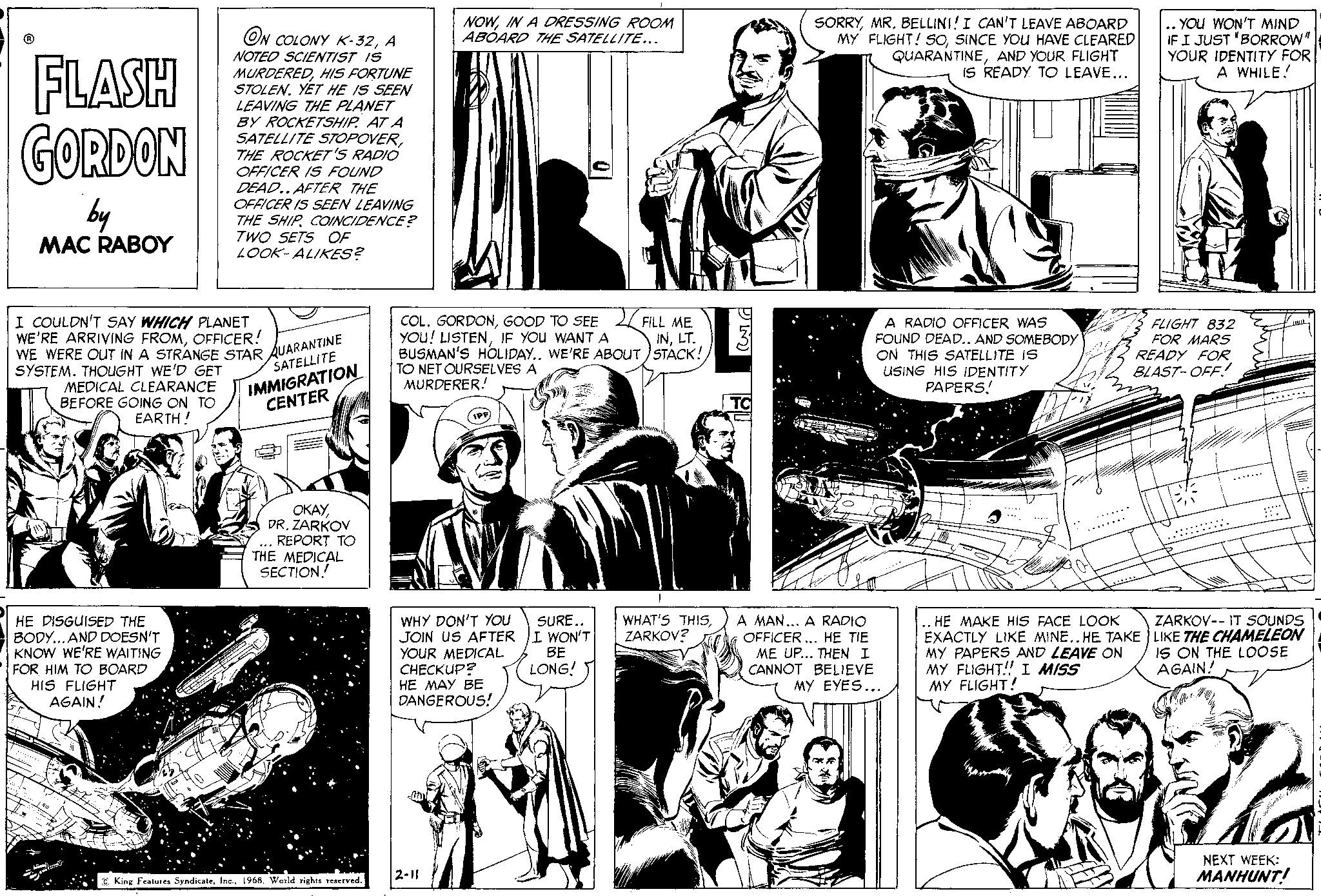 Flash Gordon Vintage Sundays Comic Strip 1968-02-11 | Comics Kingdom