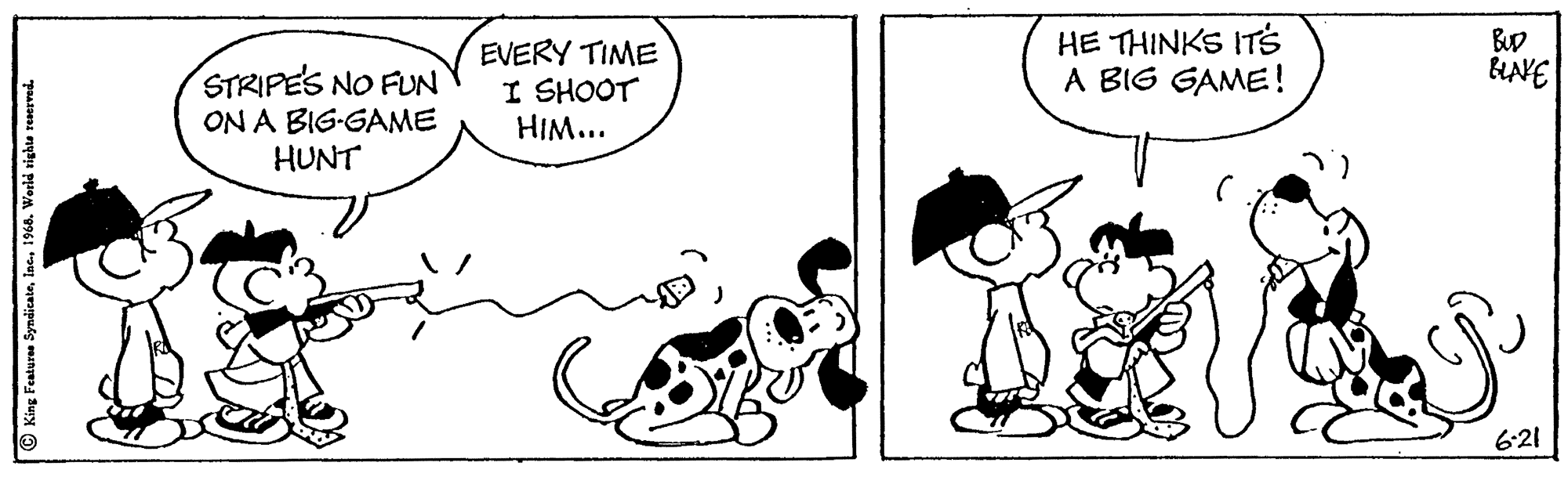 Tiger Comic Strip 1968-06-21 | Comics Kingdom