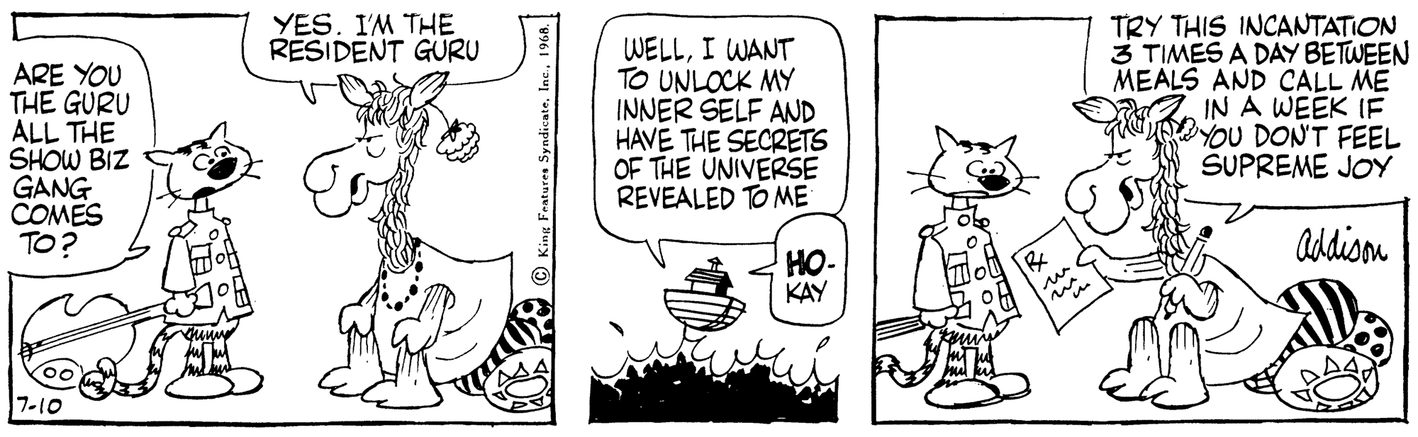 Boner’s Ark Comic Strip 1968-07-10 | Comics Kingdom