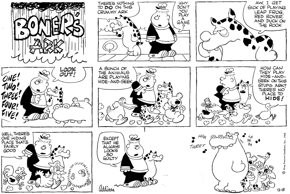 Boner’s Ark Comic Strip 1968-12-15 | Comics Kingdom