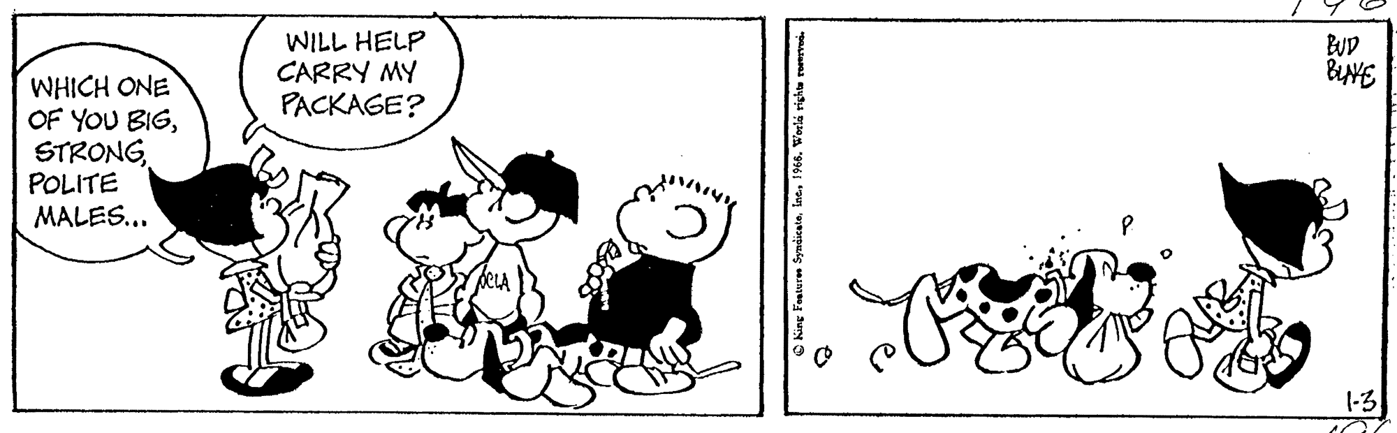 Tiger Comic Strip 1969-01-03 | Comics Kingdom