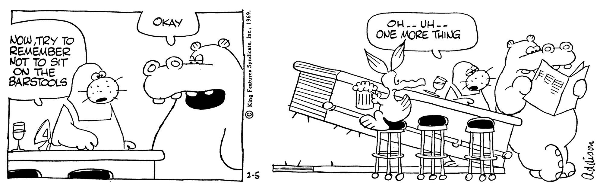 Boner’s Ark Comic Strip 1969-02-05 | Comics Kingdom