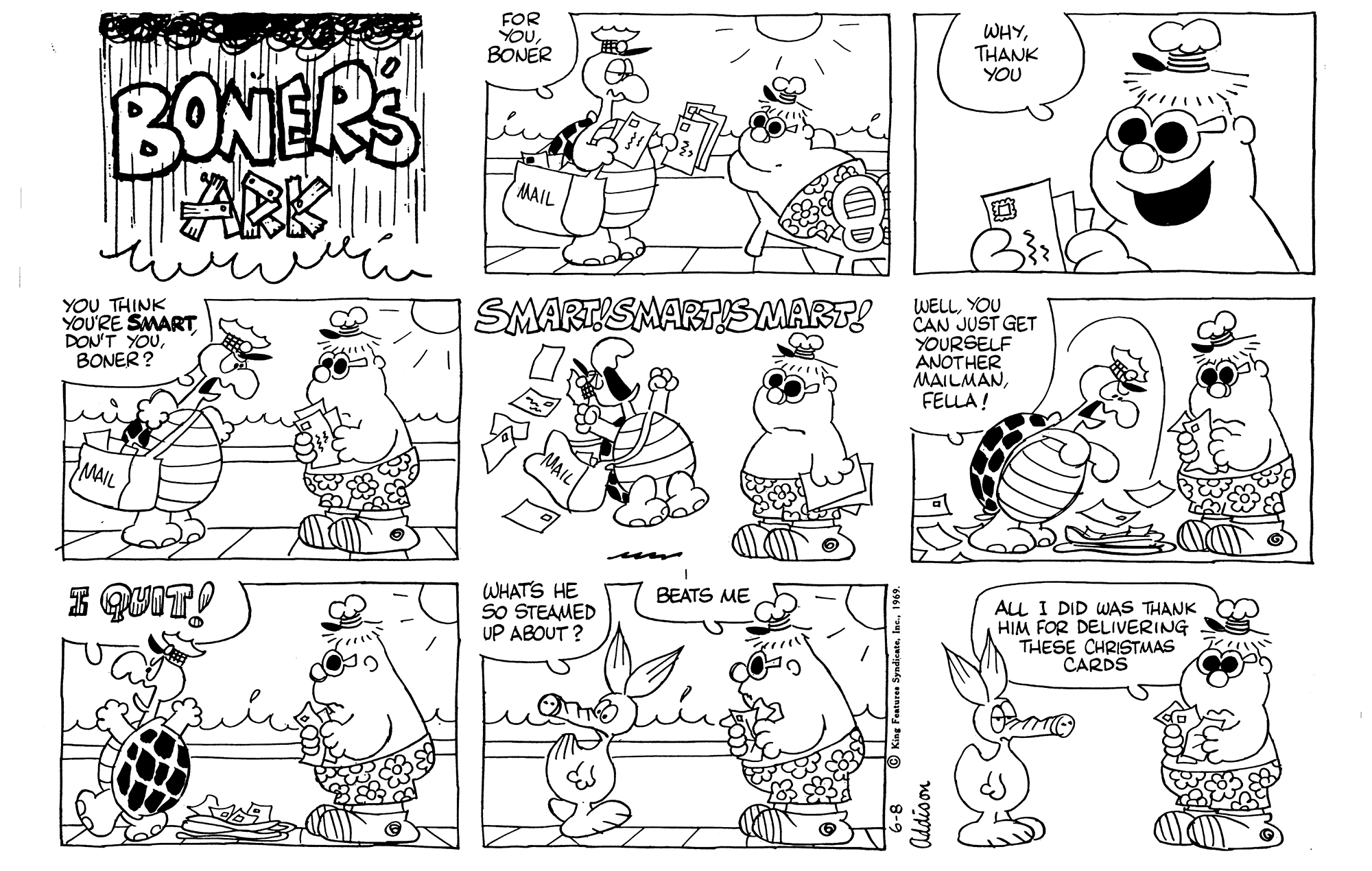 Boner’s Ark Comic Strip 1969-06-08 | Comics Kingdom