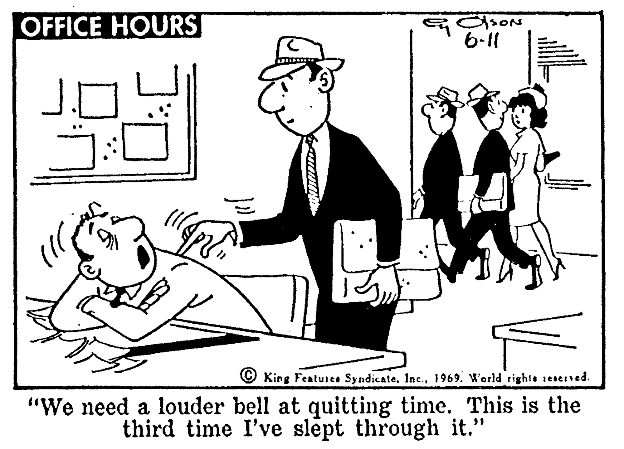 Office Hours Comic Strip 1969-06-11 | Comics Kingdom