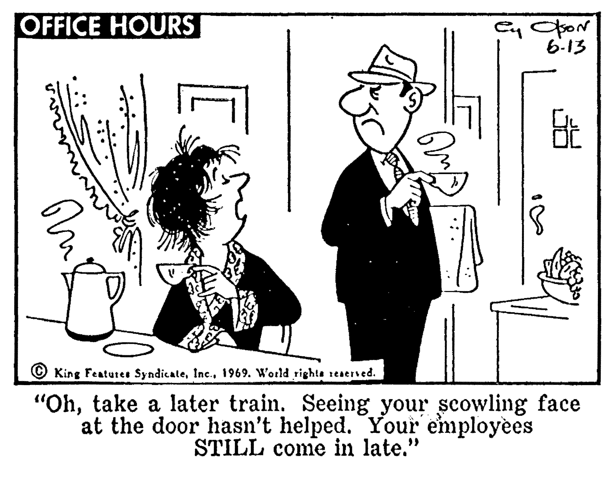 Office Hours Comic Strip 1969-06-13 | Comics Kingdom