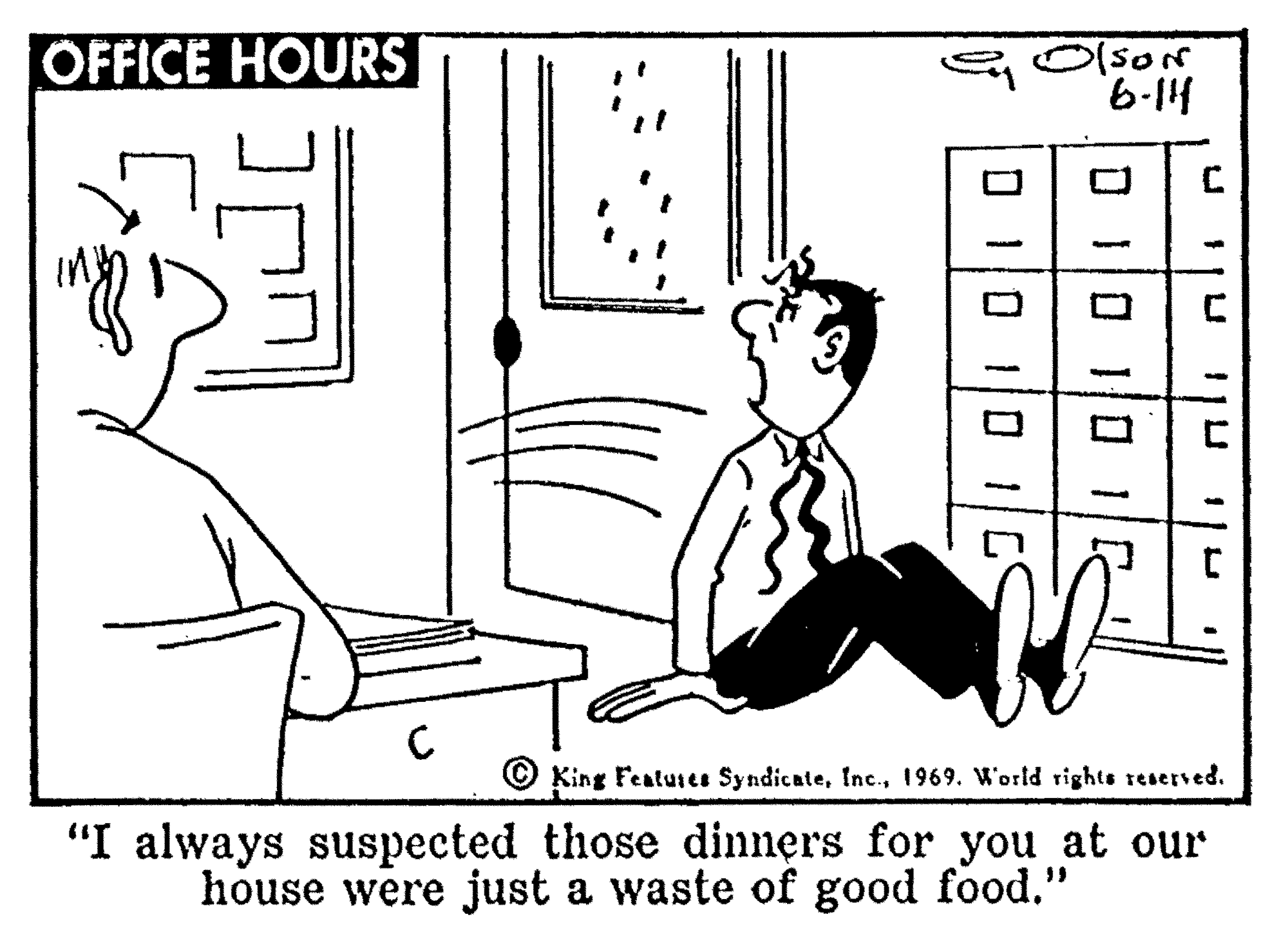 Office Hours Comic Strip 1969-06-14 | Comics Kingdom