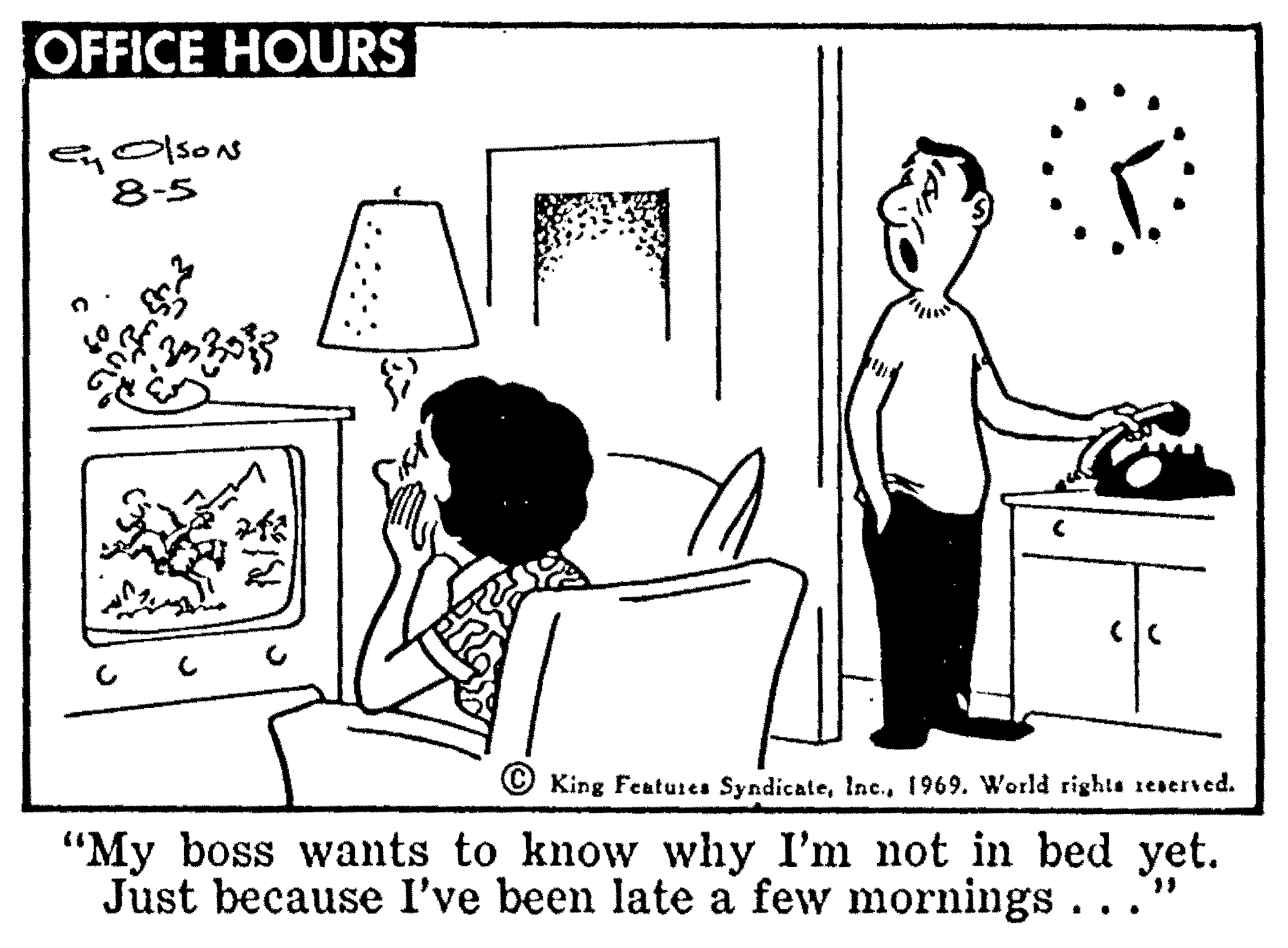 Office Hours Comic Strip 1969-08-05 | Comics Kingdom
