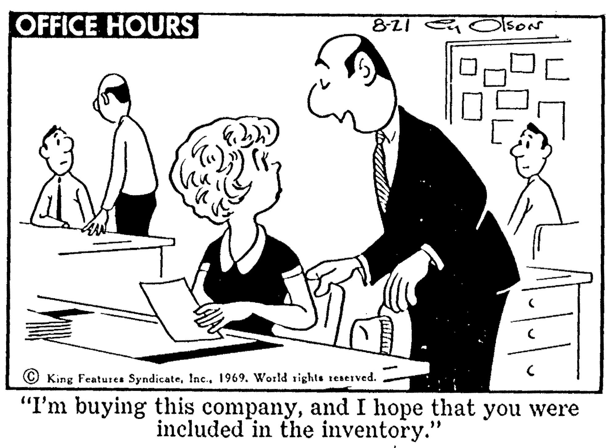 Office Hours Comic Strip 1969-08-21 | Comics Kingdom