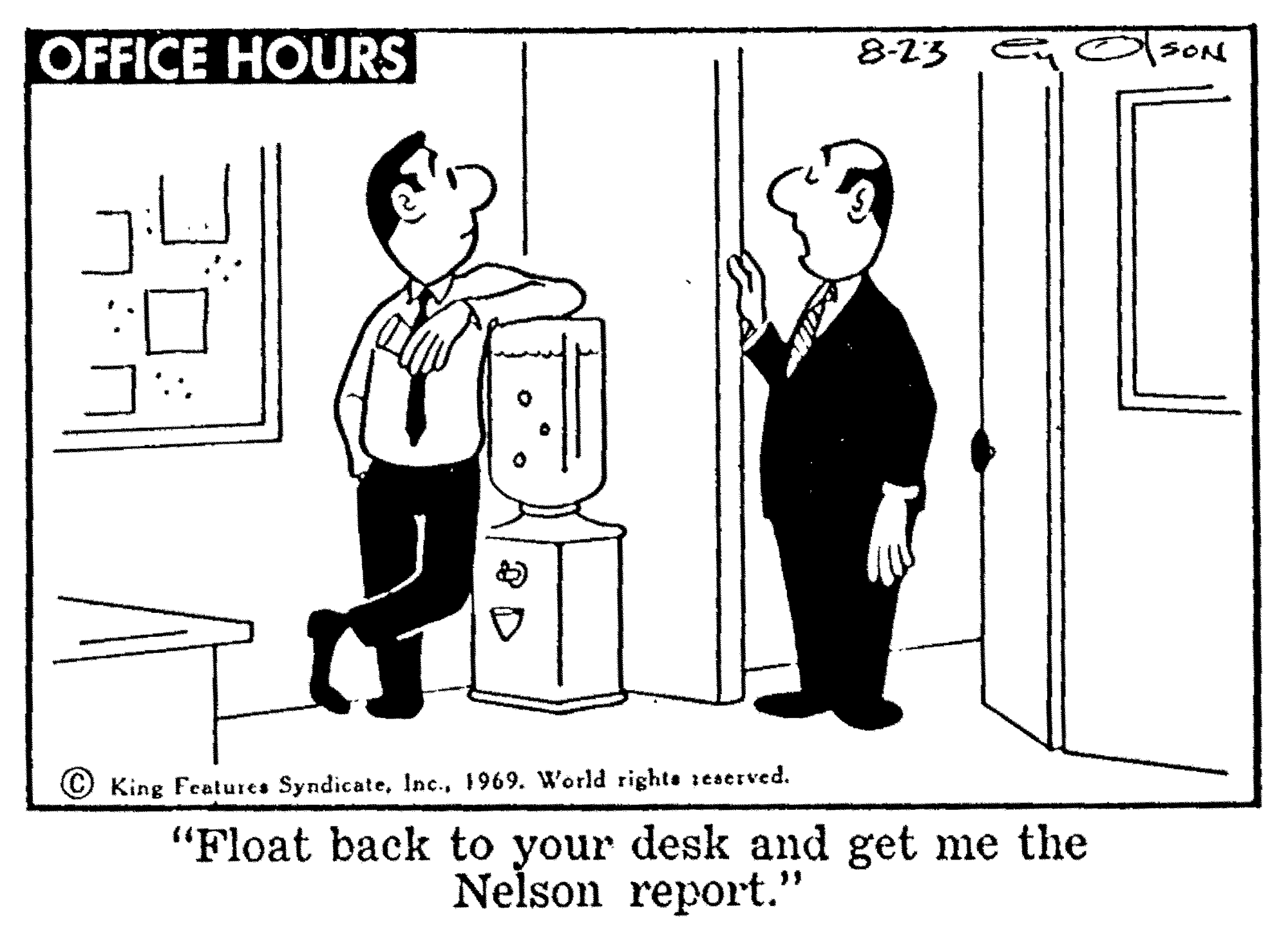 Office Hours Comic Strip 1969-08-23 | Comics Kingdom