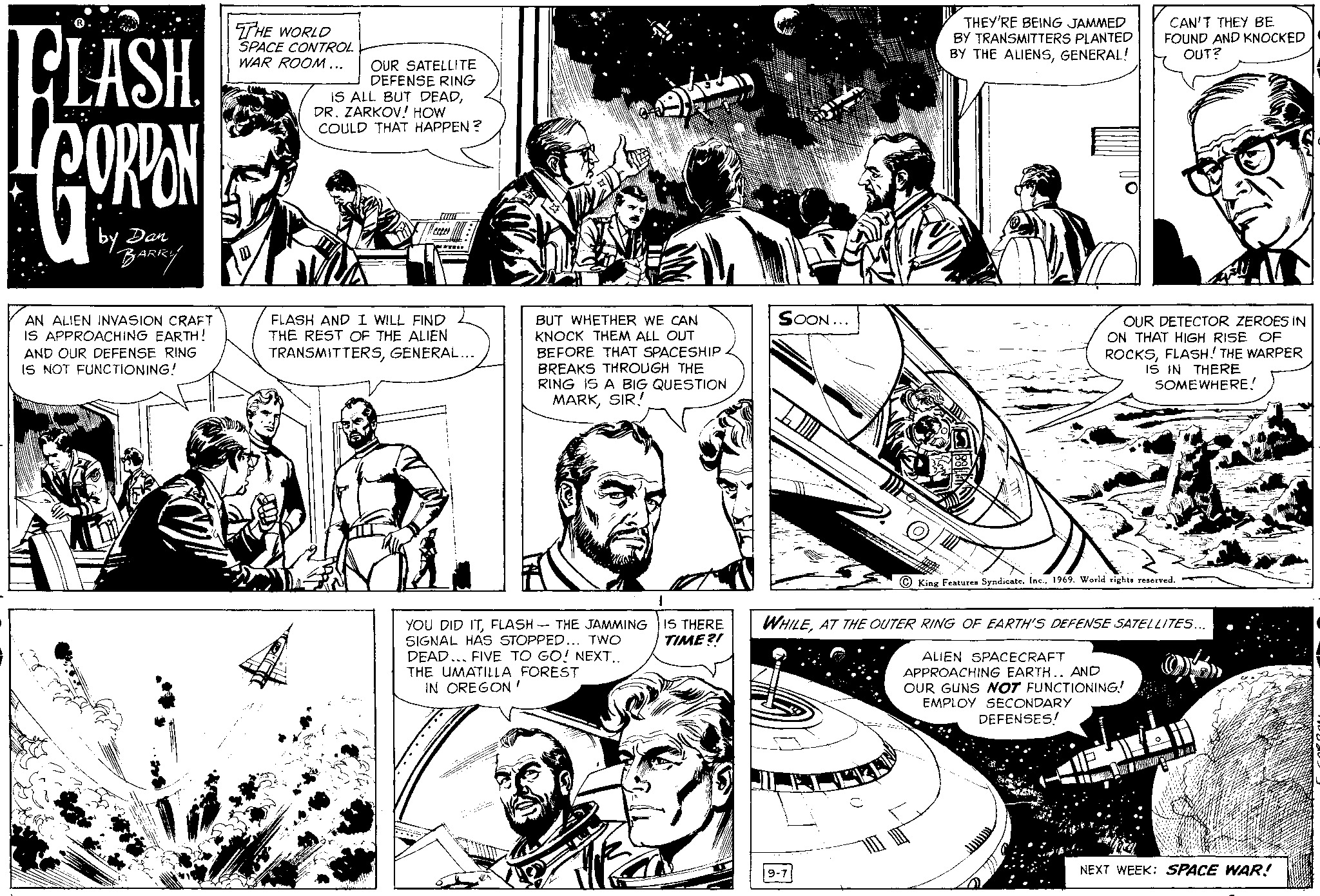 Flash Gordon Vintage Sundays Comic Strip 1969-09-07 | Comics Kingdom