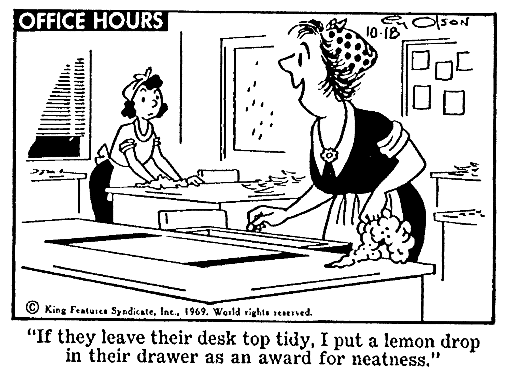 Office Hours Comic Strip 1969-10-18 | Comics Kingdom