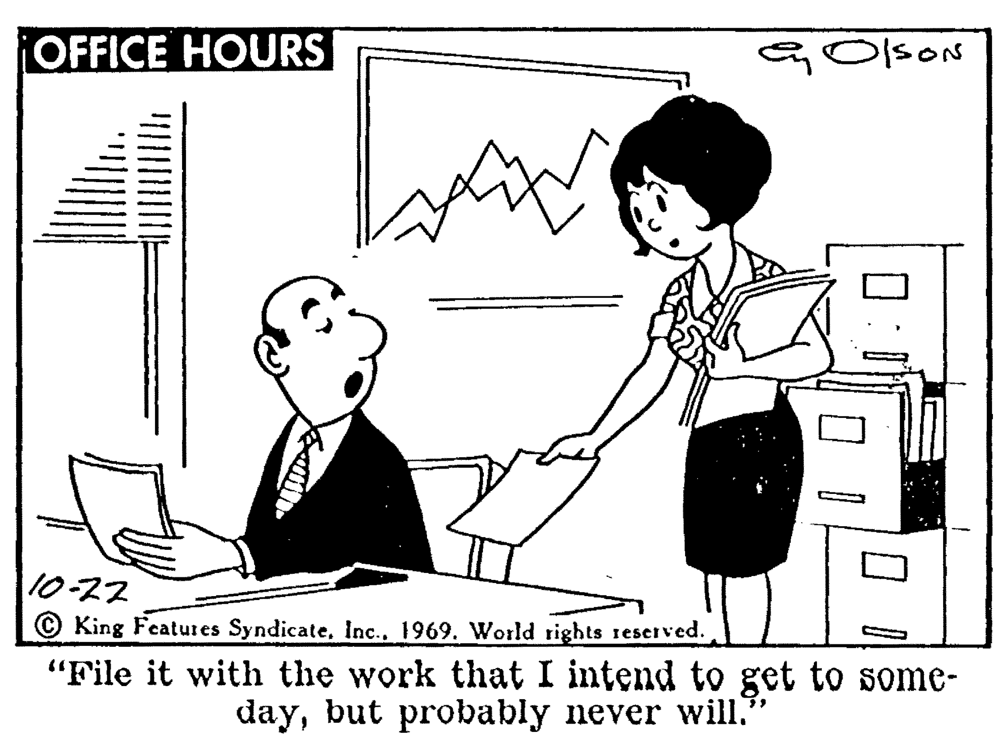 Office Hours Comic Strip 1969-10-22 | Comics Kingdom
