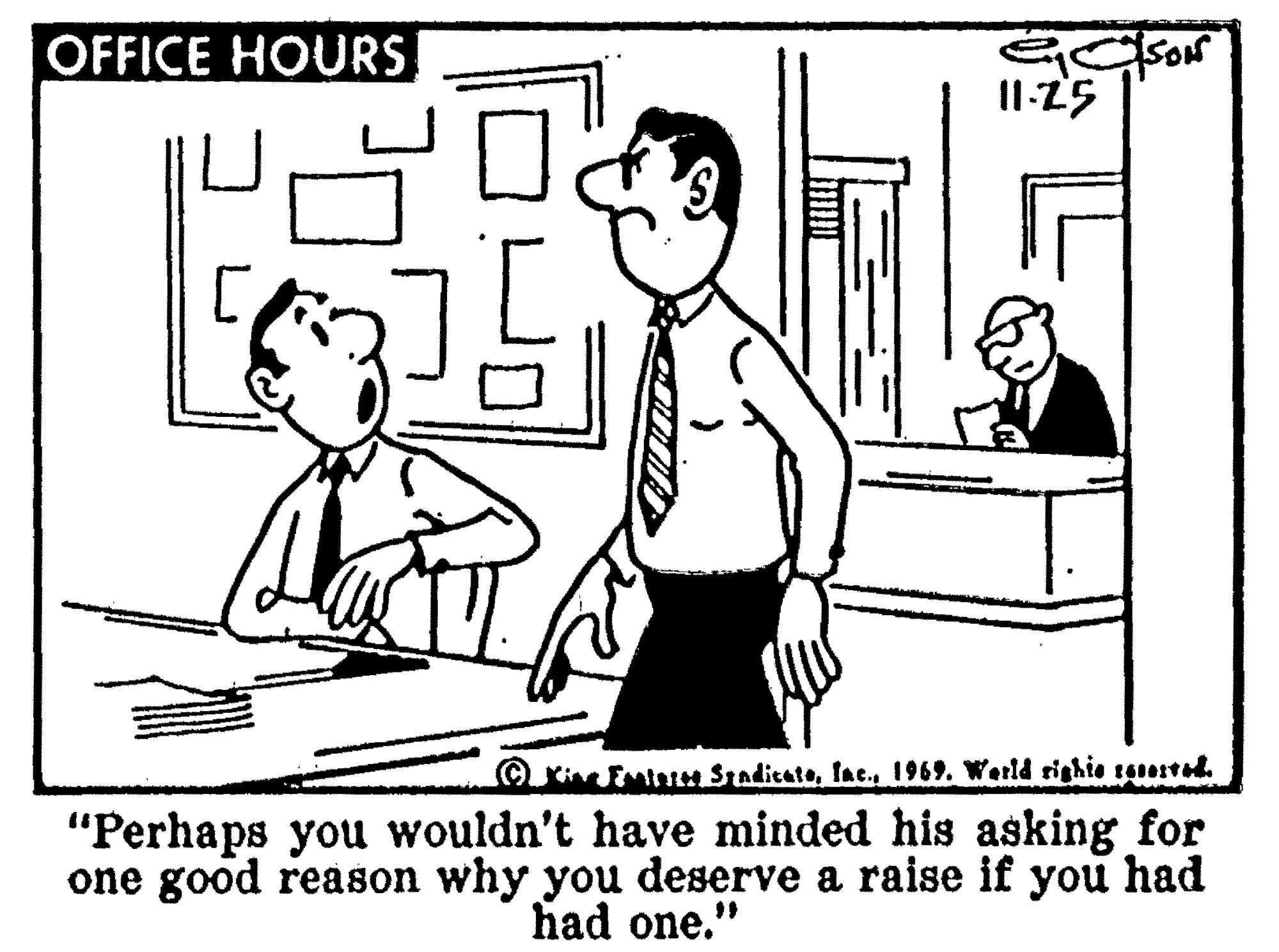 Office Hours Comic Strip 1969-11-25 | Comics Kingdom