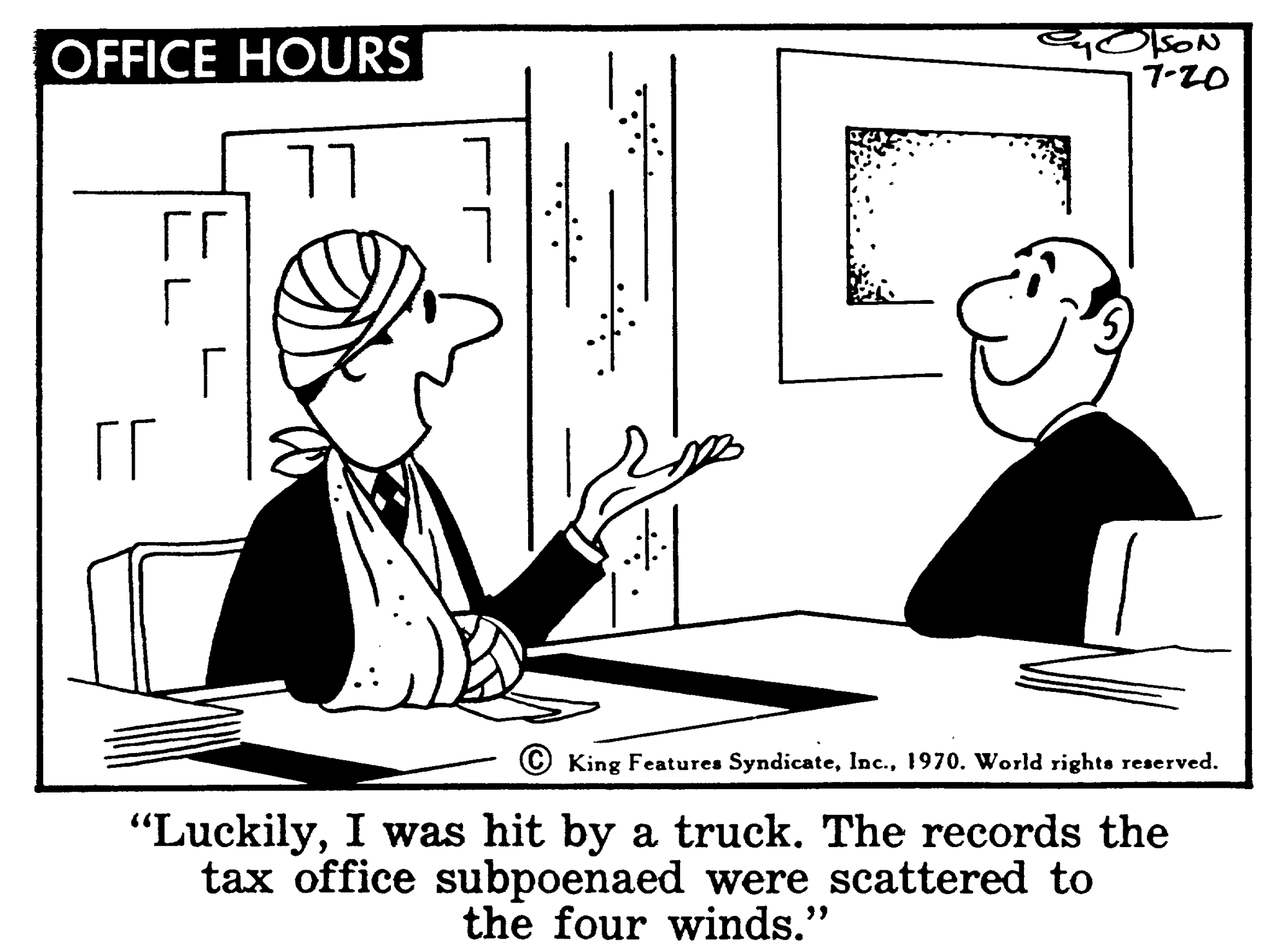 Office Hours Comic Strip 1970-07-20 | Comics Kingdom