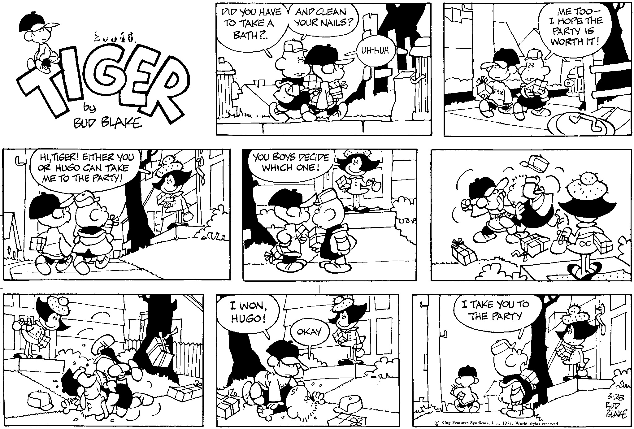 Tiger Vintage Sundays Comic Strip 1971-03-28 | Comics Kingdom